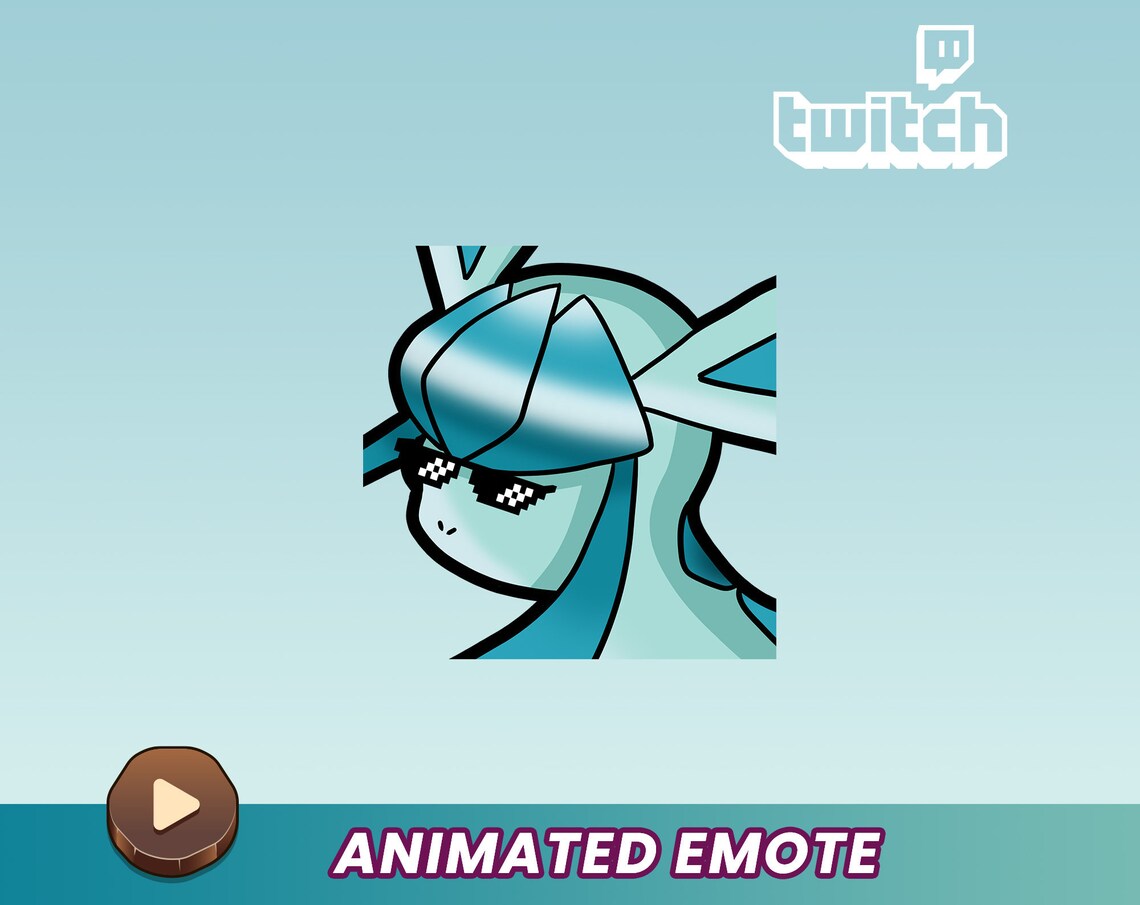 Animated Glaceon Pokemon Emote for Twitch, Discord, & Youtube - Etsy