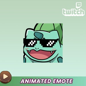Animated Bulbasaur Pokemon Emote for Twitch, Discord, & Youtube - Etsy