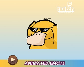 Twitch / Discord Animated Emote / Judging / Funny / Psyduck / Pokemon ...