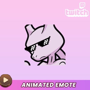 Animated Mewtwo Pokemon Emote for Twitch, Discord, & Youtube - Etsy