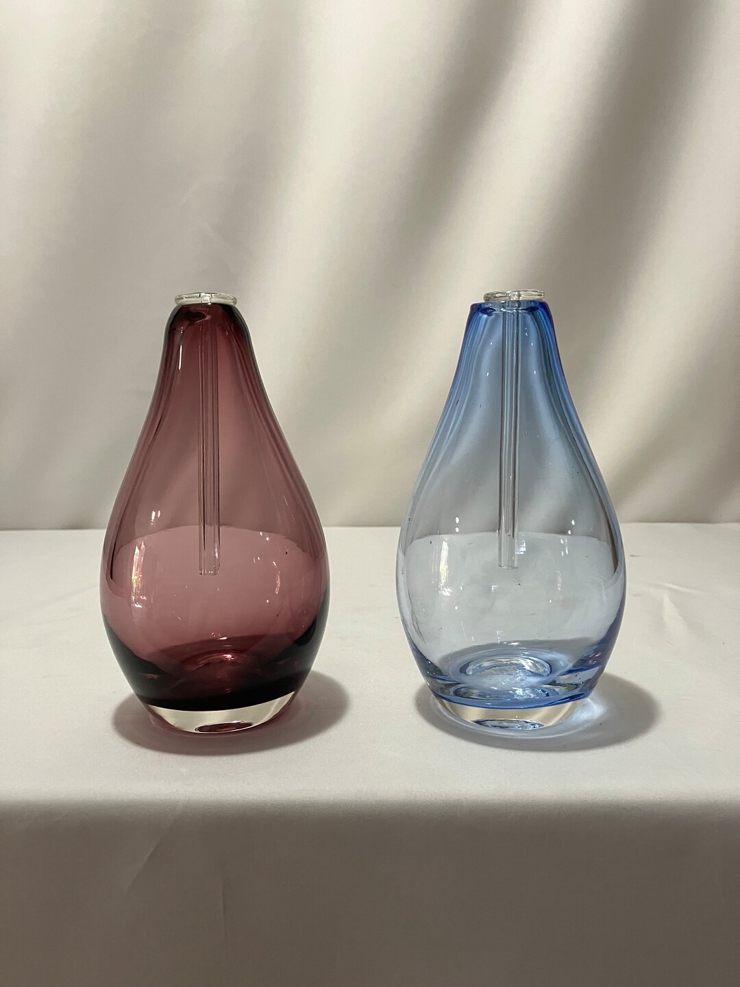 Hand Blown Art Glass Oil Candle - Etsy
