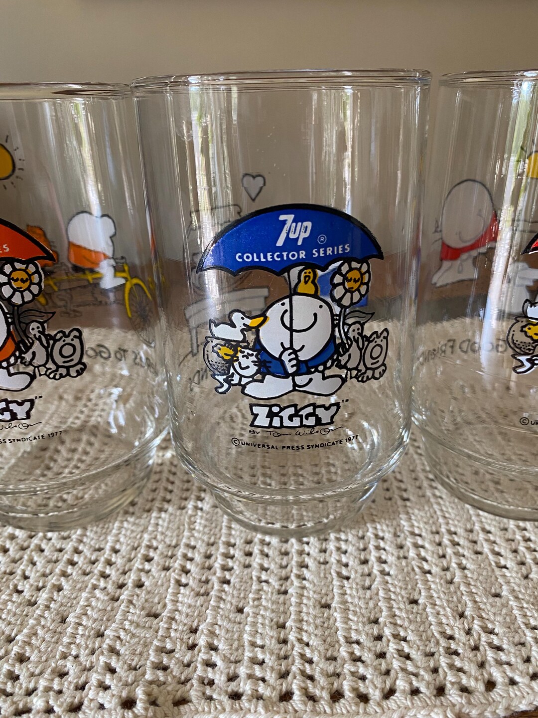Vintage 7up Heres to Good Friends Blue 1977 Ziggy Collectors - Etsy
