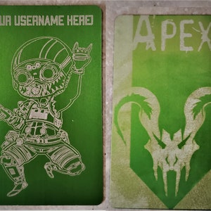 Octane Apex Legends Predator Invitation Aluminum Card - Etsy