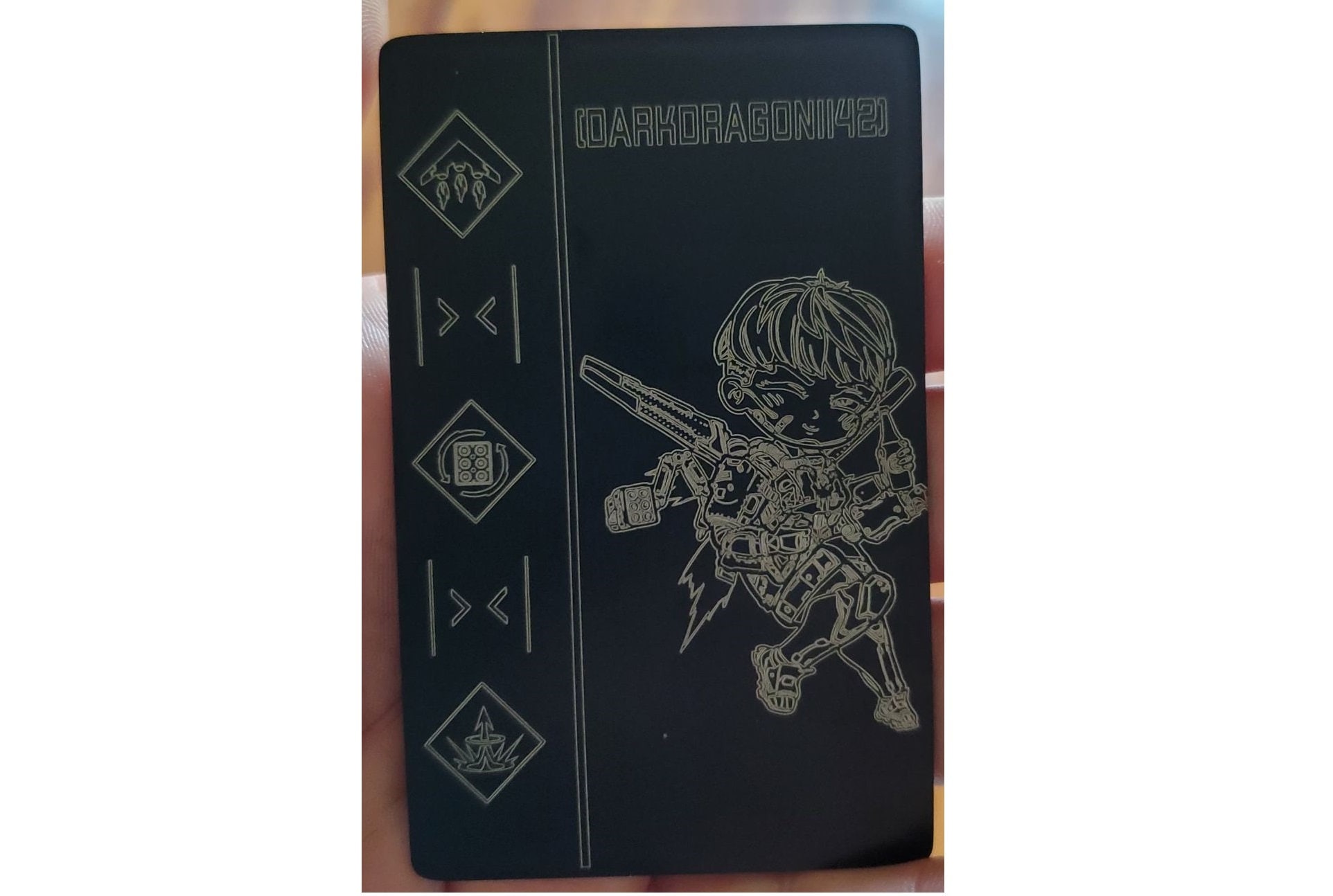 Valkyrie Banner - Apex Legends Predator Invitation Aluminum Card! - Etsy