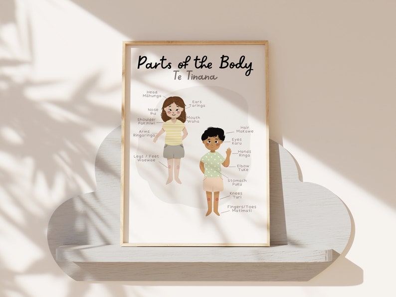 Digital Art Set of 6 Bilingual Posters - Te Reo Maori - Etsy