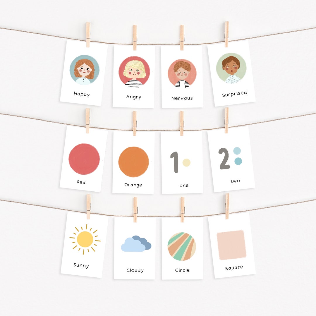 Printable Flashcards (english) - Etsy