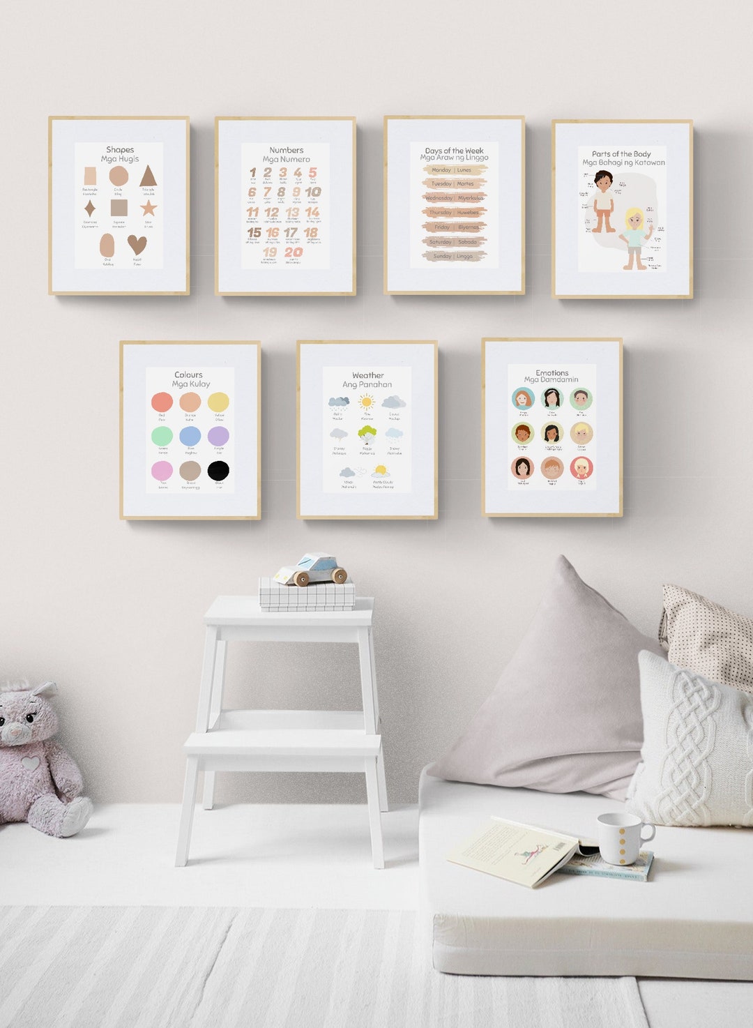 Bilingual Educational Posters tagalog & English - Etsy