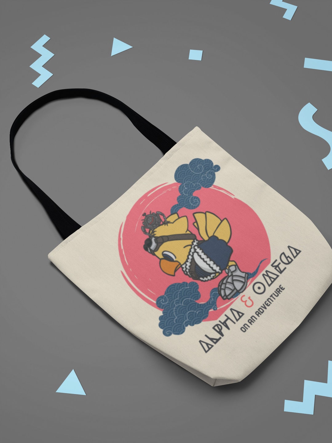 FFXIV Alpha and Omega AOP Tote Bag Final Fantasy XIV Artistic Tote Bag ...