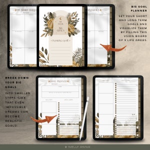 Cozy Boho Digital Life Planner | Undated PDF Planner + Notebook ...