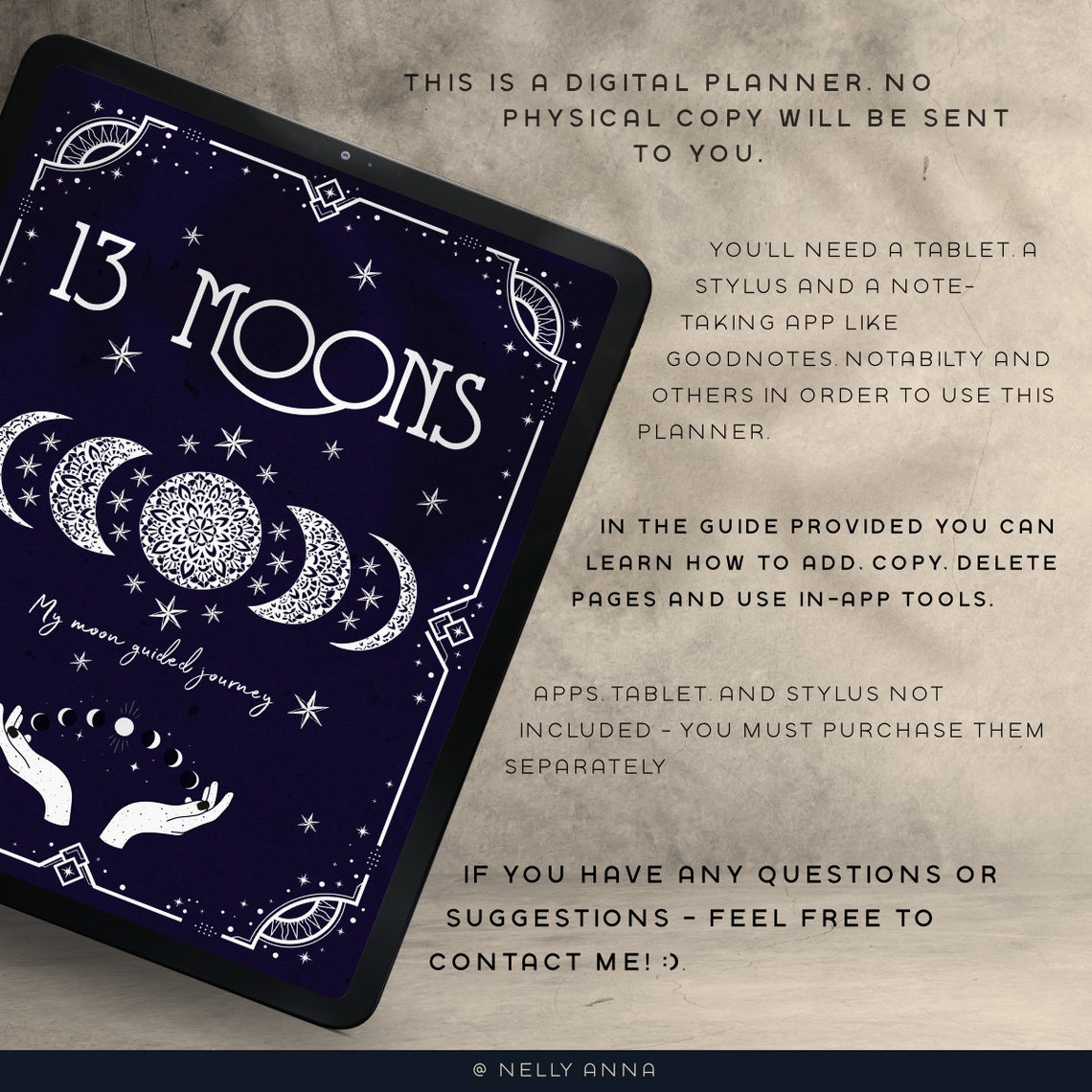 Moon Magic Digital Life Planner Lunar Alignment Journal | Etsy