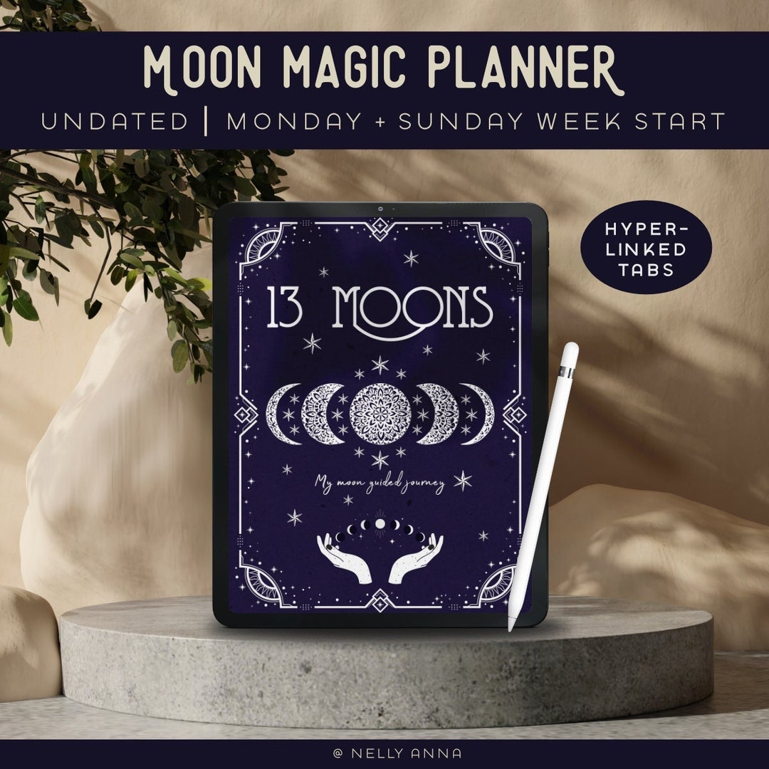Moon Magic Digital Life Planner | Lunar Alignment Journal | Undated ...