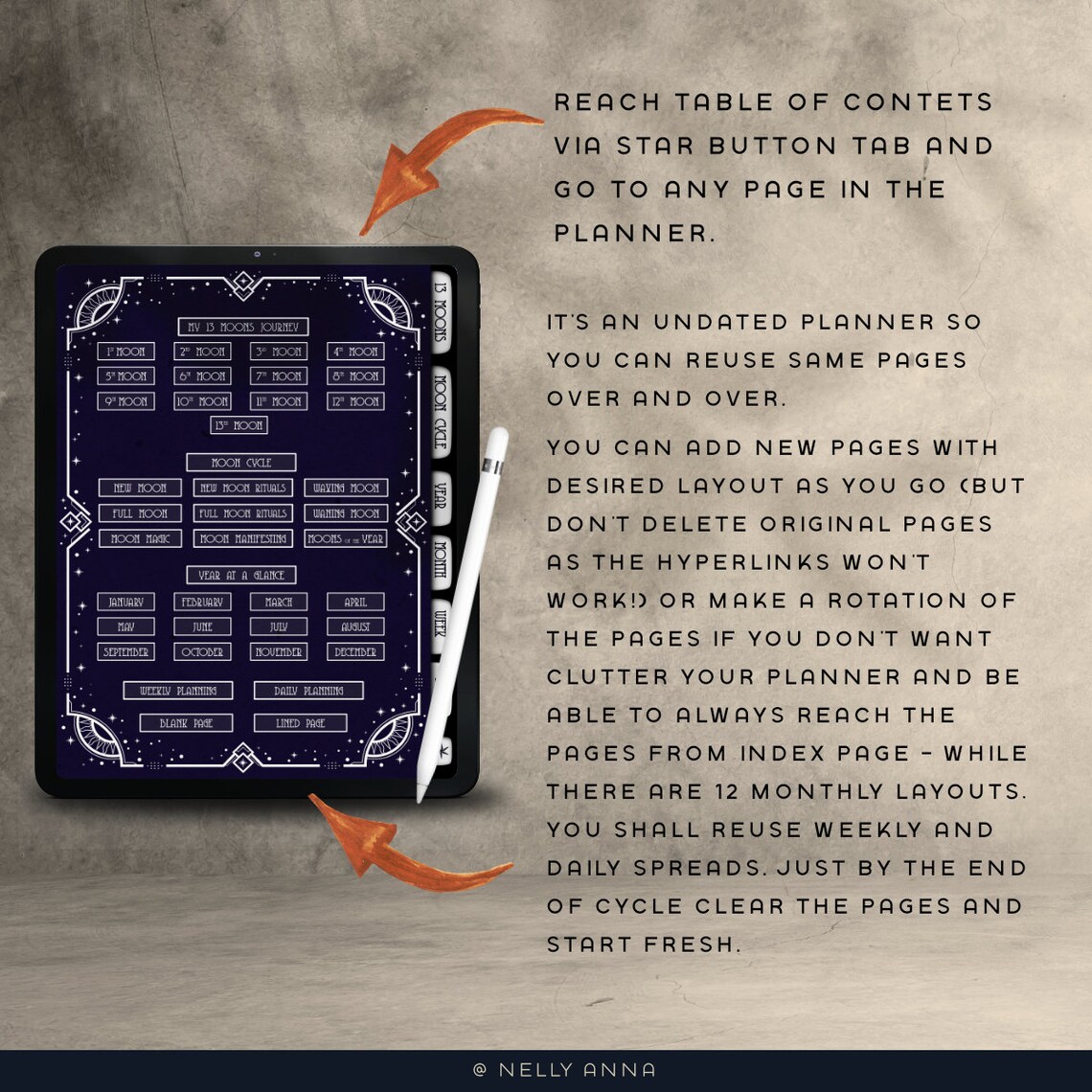 Moon Magic Digital Life Planner Lunar Alignment Journal | Etsy