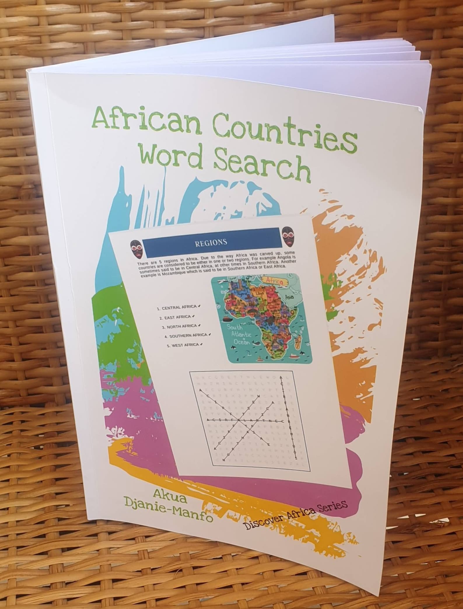 African Countries Word Search - Etsy