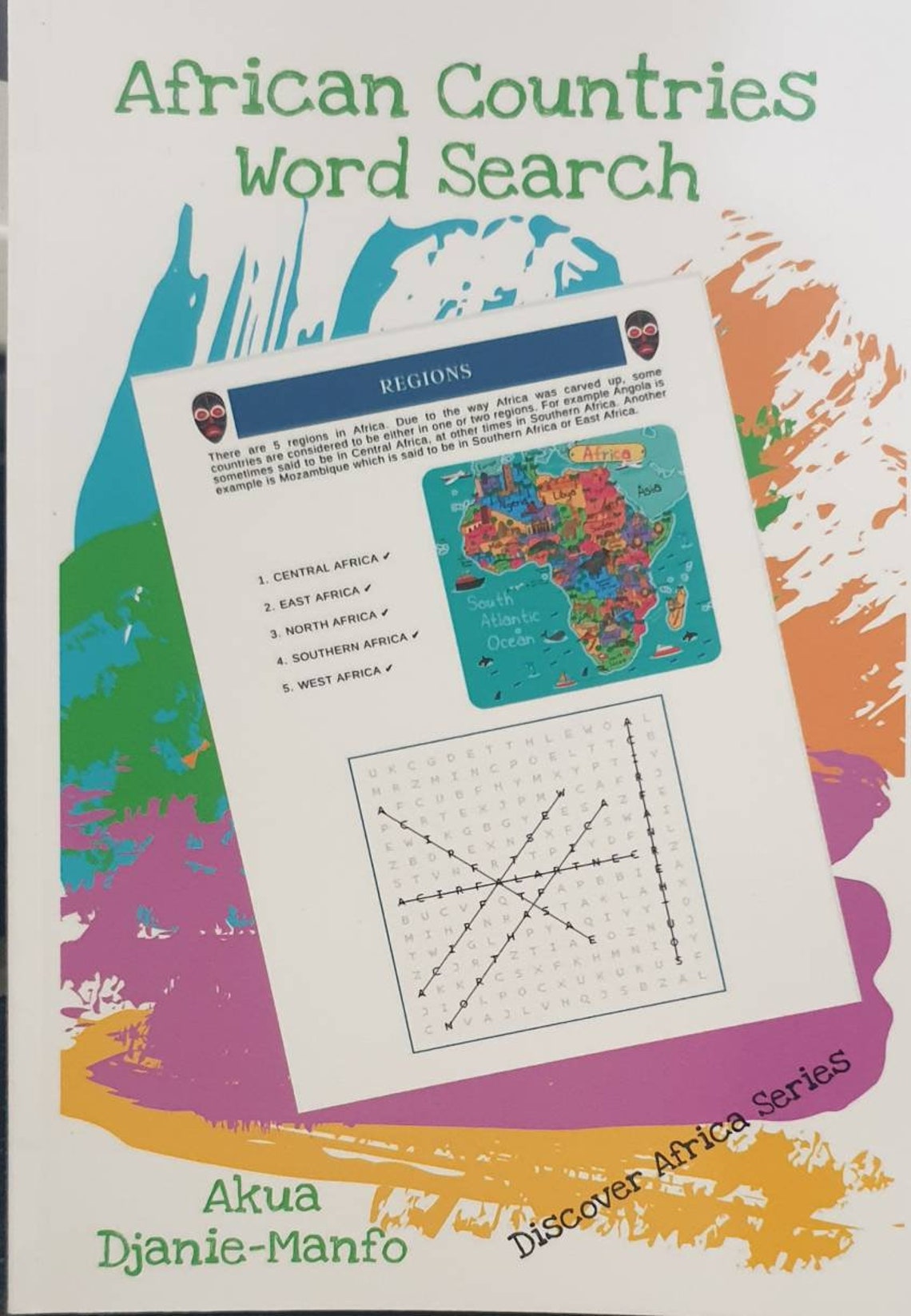 African Countries Word Search - Etsy