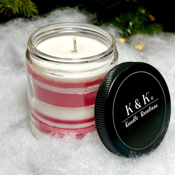 Candy Cane Candles - Etsy