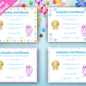 Bluey Inspired Birthday Party Game Activity Floppy Adoption Digital ...