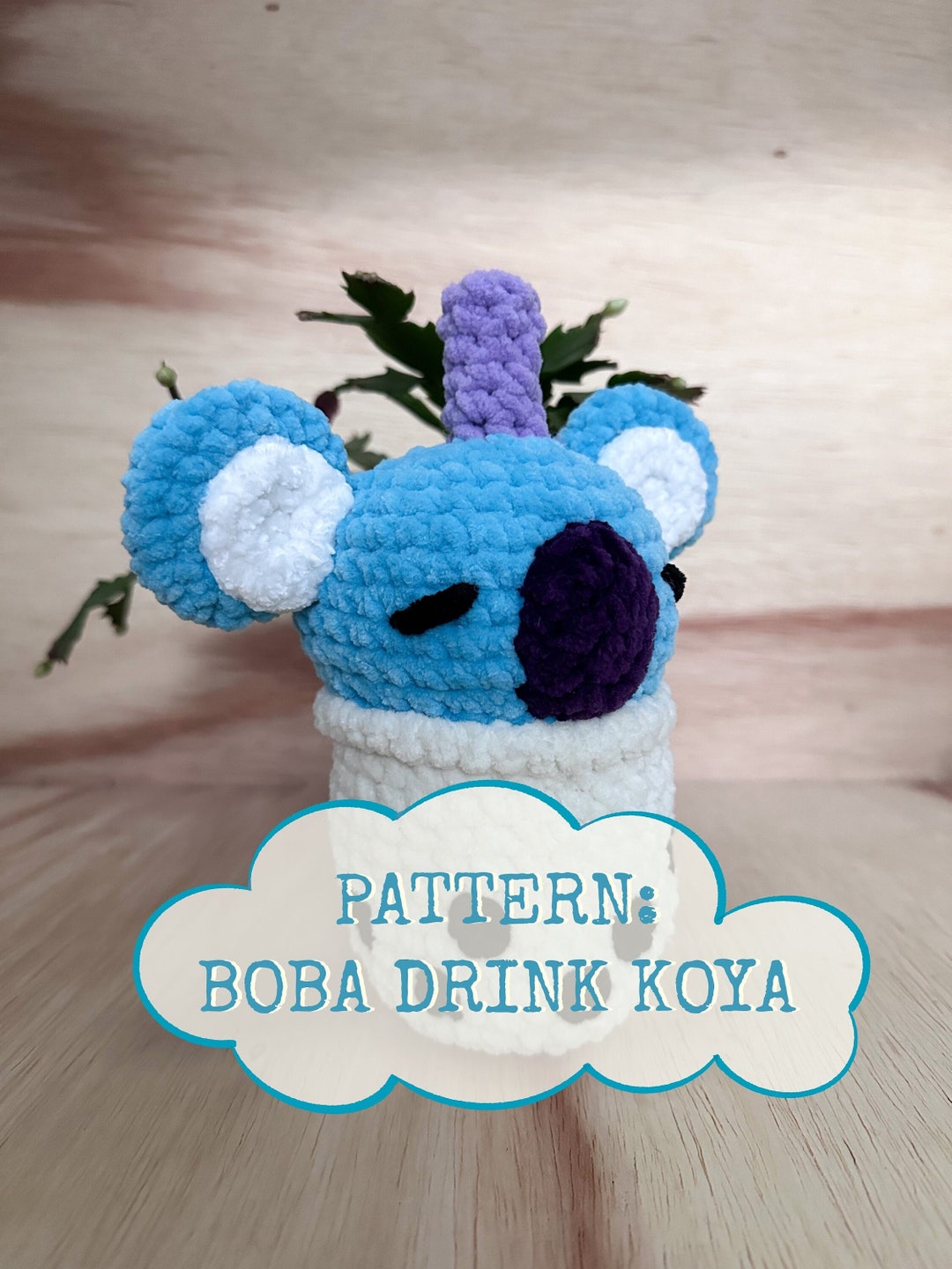 Koya Boba Drink Crochet Pattern PDF ONLY - Etsy