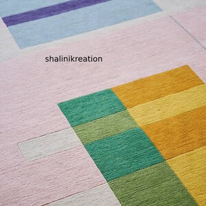 New Modern Designer Hand Tufted Area Rugs Geometrical Shape - Etsy