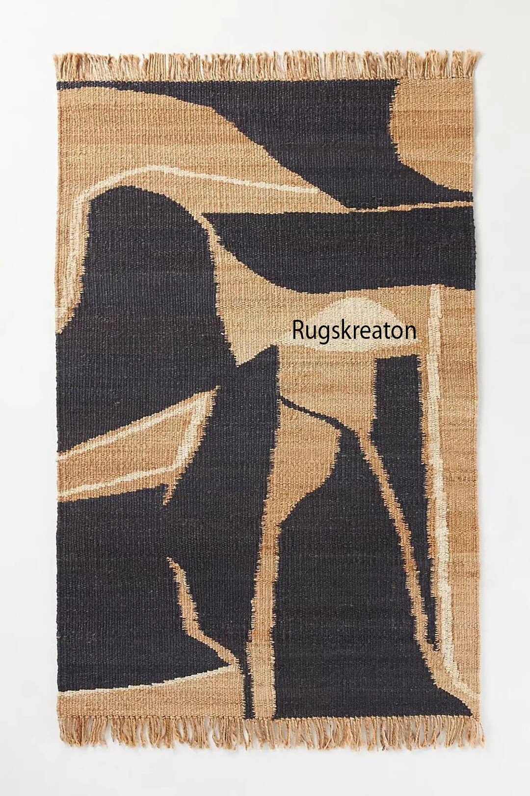 Indian Handwoven Square Jute Rug Runner Doormat Natural Fiber - Etsy