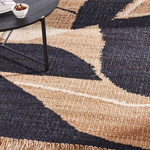 Indian Handwoven Square Jute Rug Runner Doormat Natural Fiber - Etsy