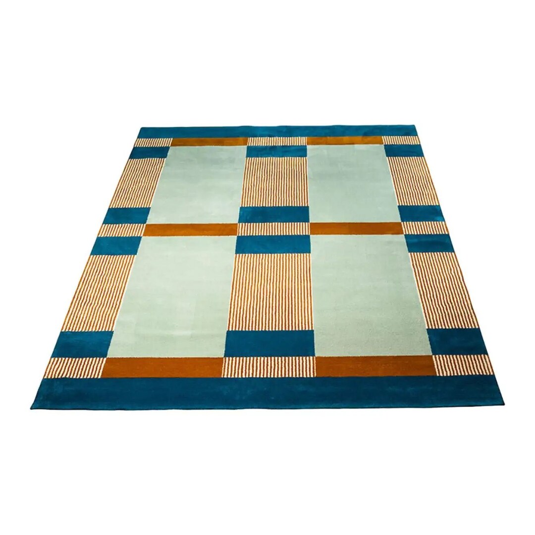 Modern Stripe Design Handmade Rugs Hand Tufted Designer Wool - Etsy