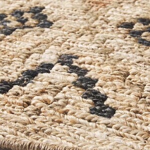 Indian Handwoven Square Jute Rug Runner Doormat Natural Fiber - Etsy