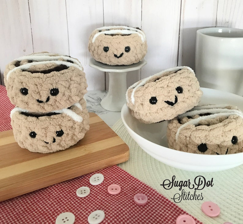 Cinnamon Roll - Stuffie - Plushie - Toy - Handmade - Play Breakfast ...