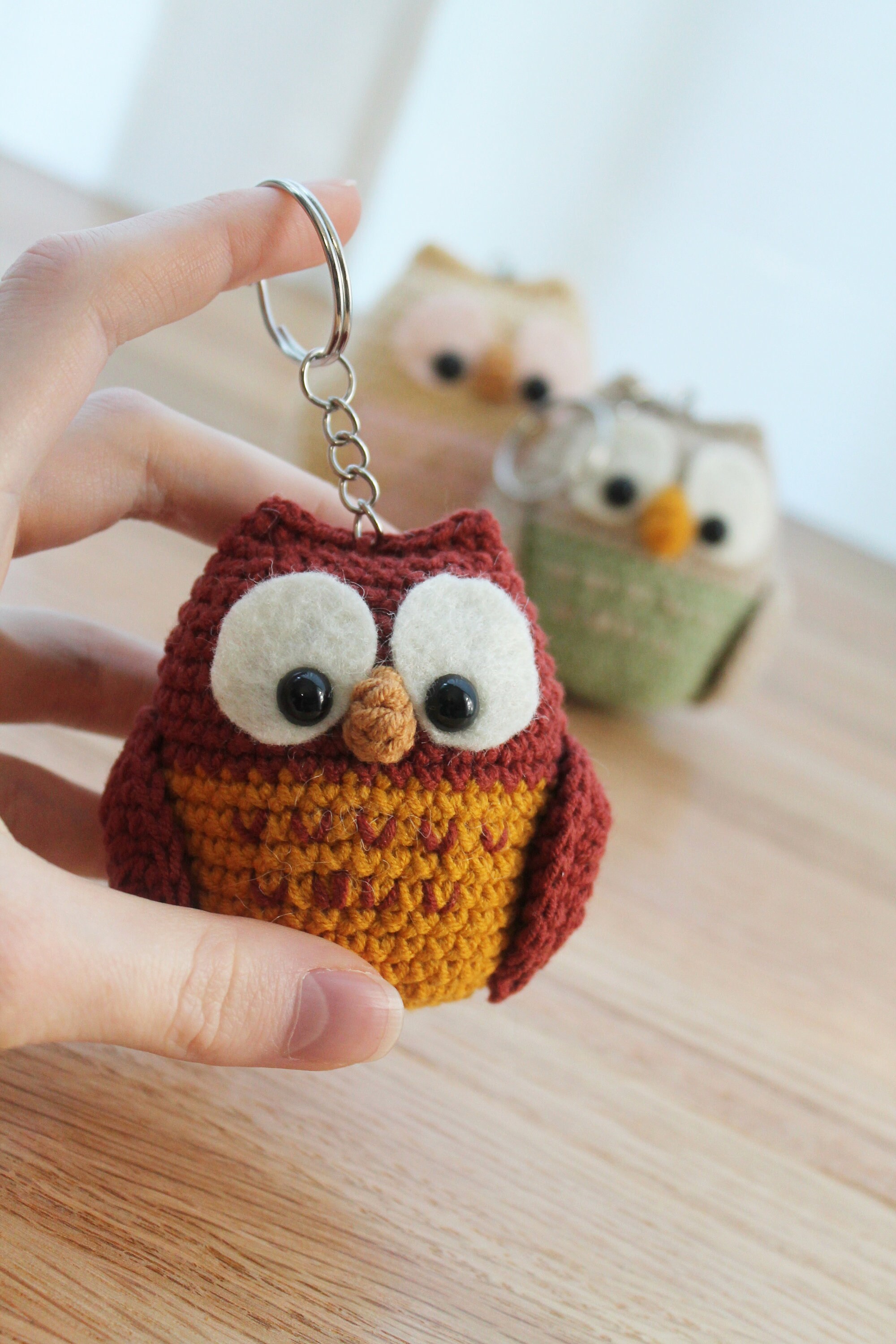 CROCHET PATTERN Tiny Owl Keychains - Etsy