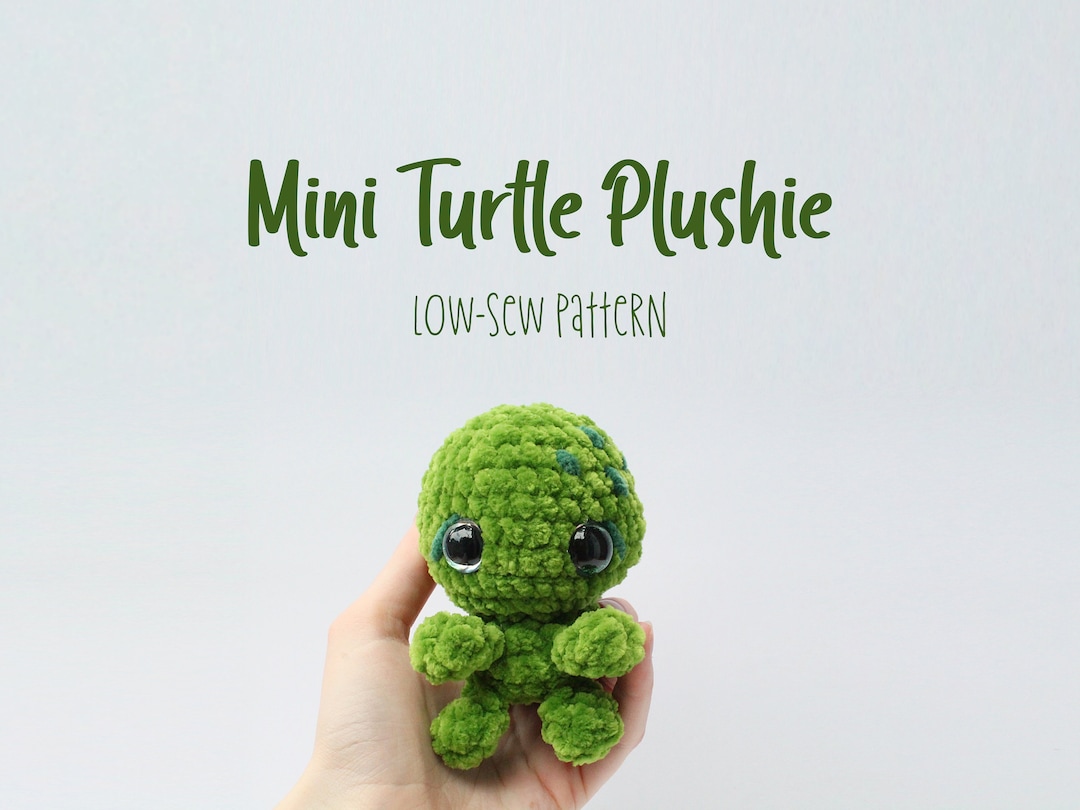 LOW-SEW Crochet Pattern - Mini Turtle Plushie - Etsy