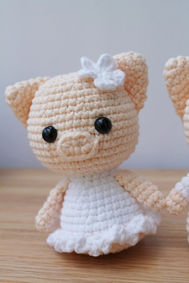 CROCHET PATTERN Little Pigs Bride & Groom Wedding Couple - Etsy