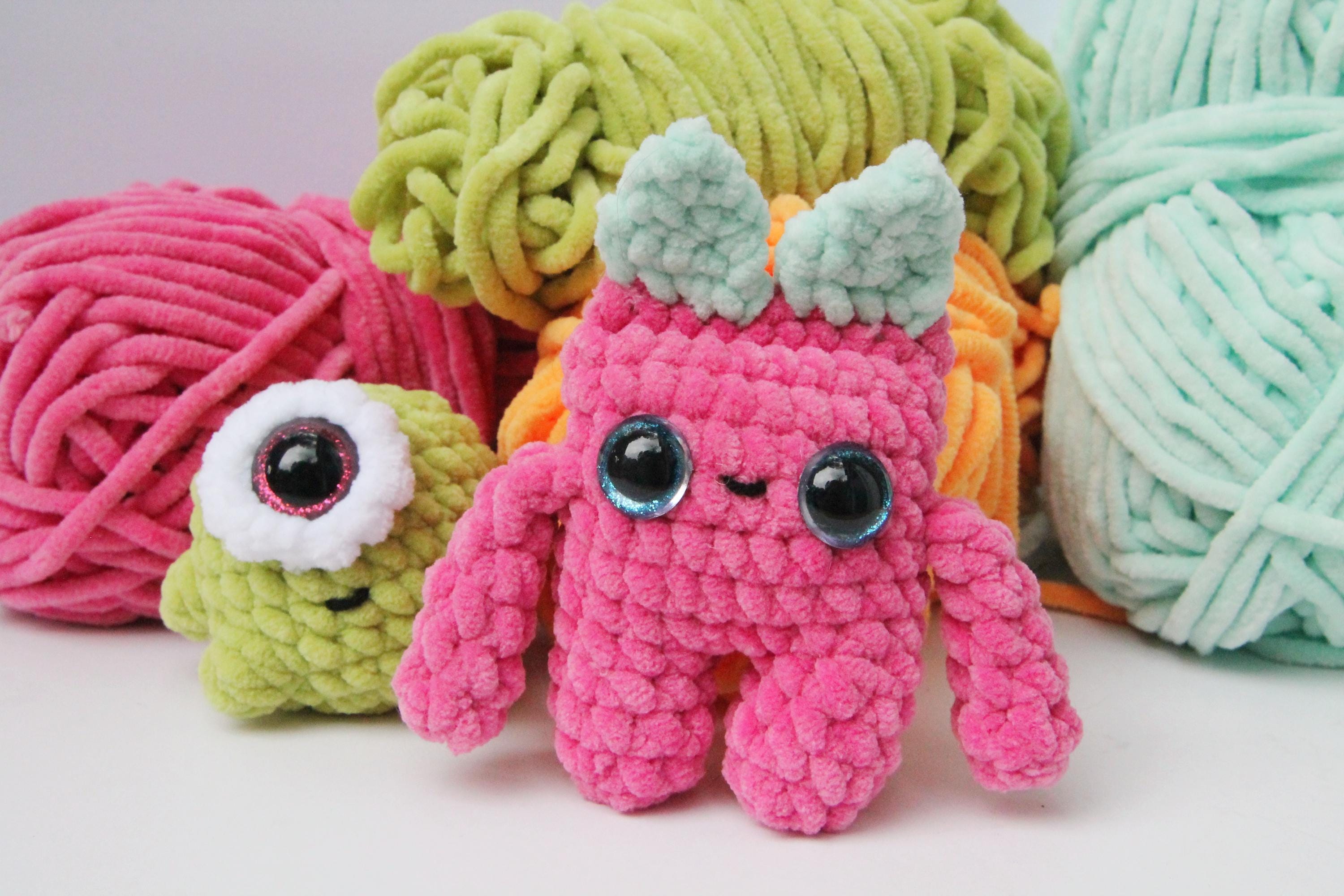 NO-SEW Crochet Pattern - Little Monster Plushies - Etsy