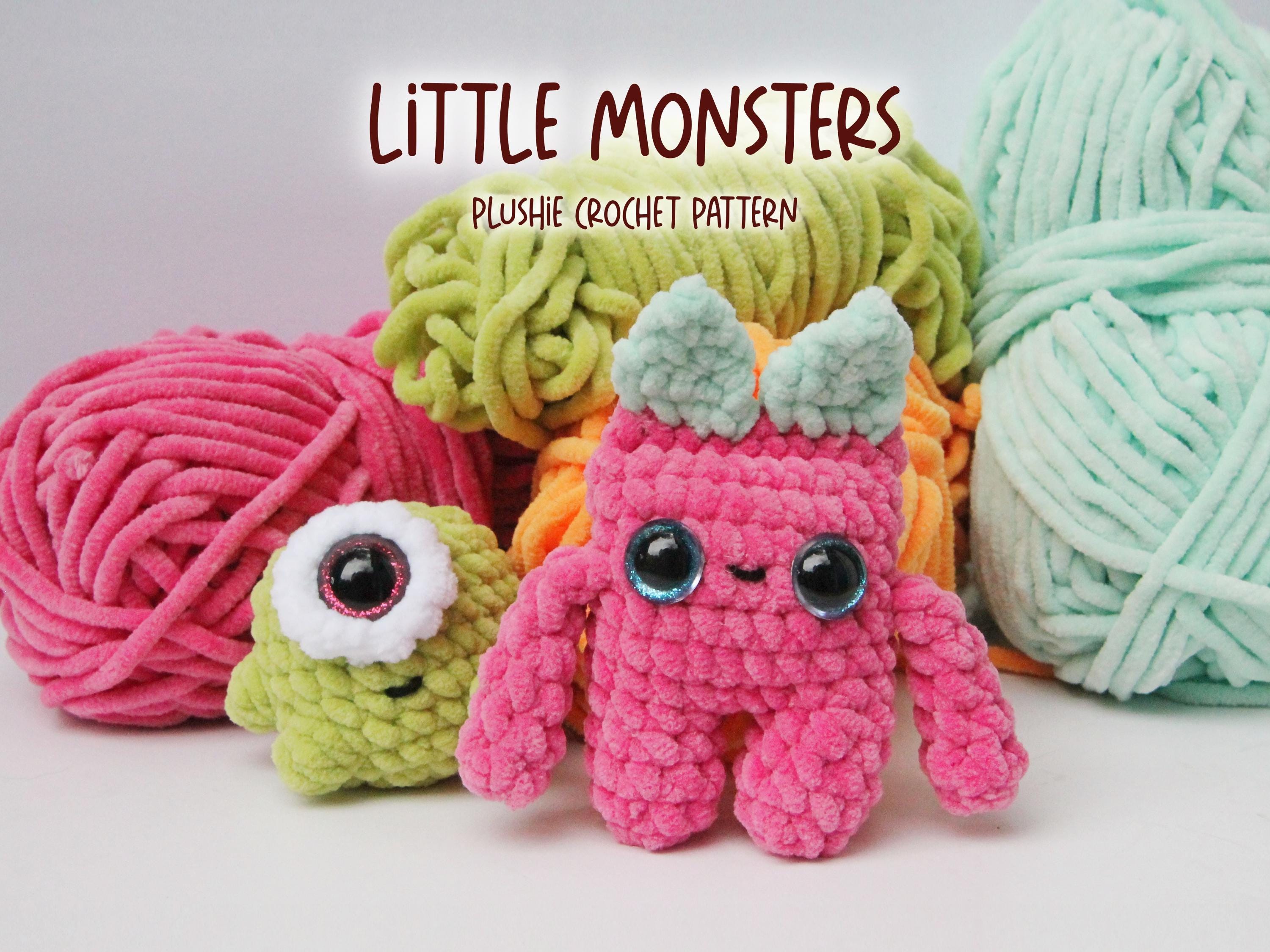 NO-SEW Crochet Pattern - Little Monster Plushies - Etsy
