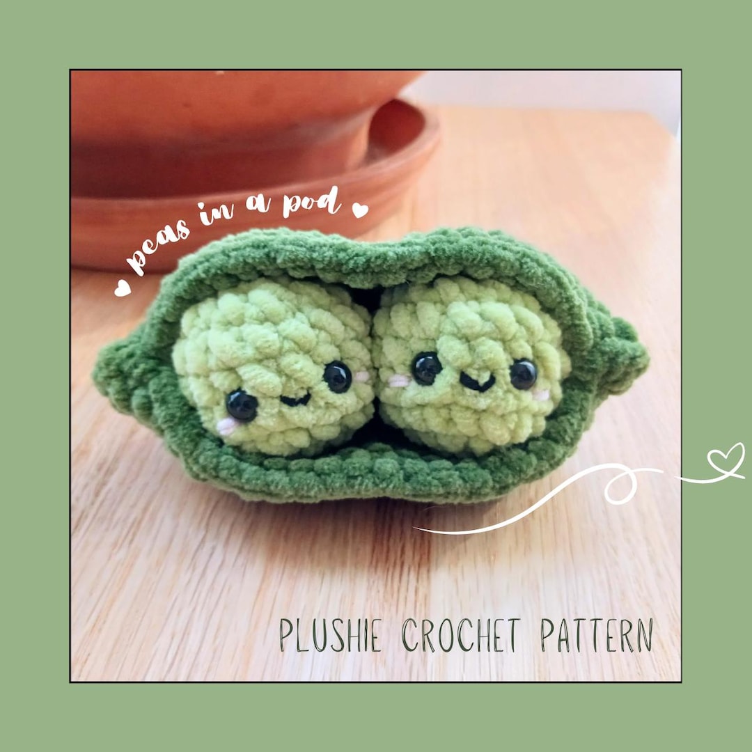 CROCHET PATTERN - Peas in a Pod Plushies - Etsy