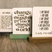 Custom Bible Scripture Mini Wood Block Sign Rustic Home Decor Bible ...