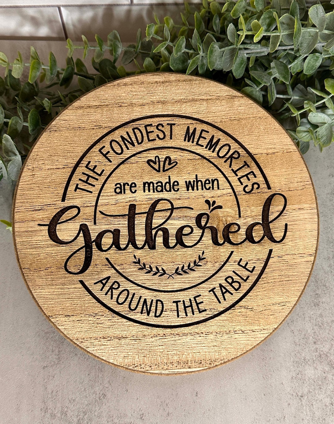 Customized Laser Engraved Lazy Susan | Home Decor | Kitchen Accessory ...