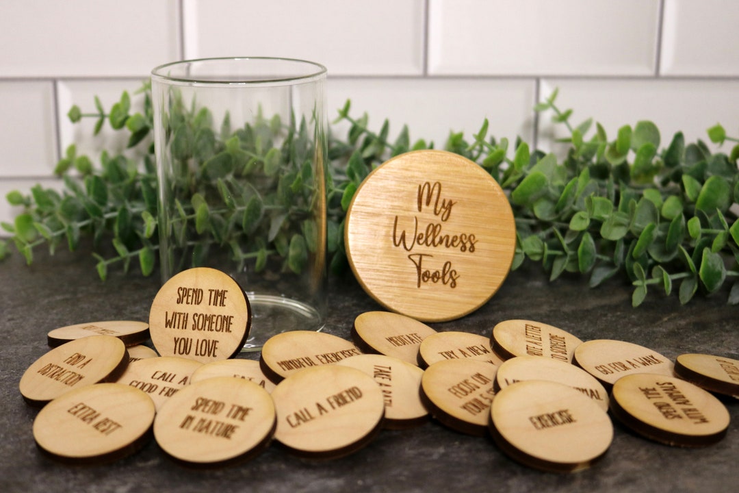 Wellness Tools Tokens| 30 Customizable Pocket Tokens| Mental Health ...