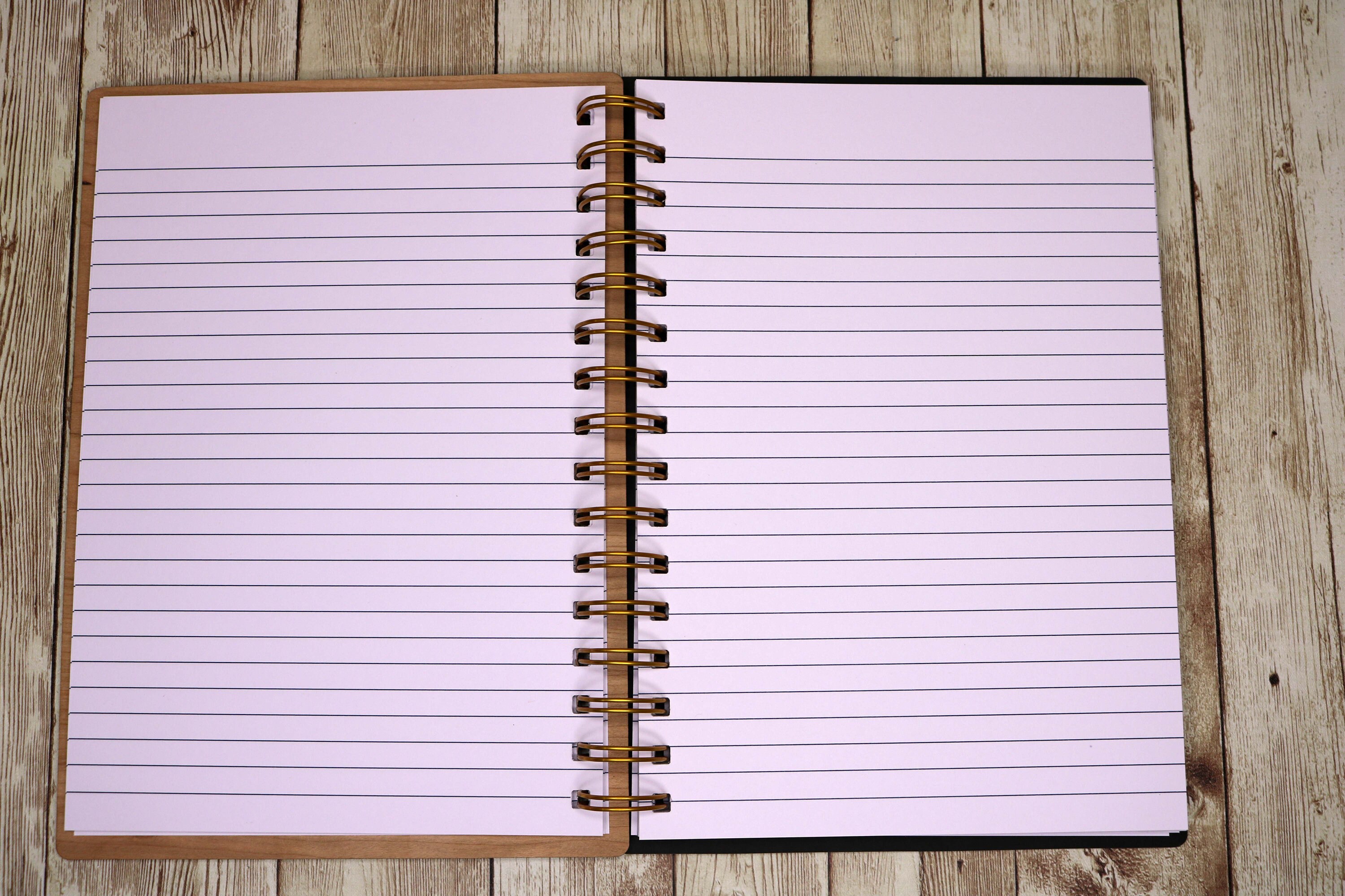 Serenity Prayer Wooden Journal Sobriety Notebook Sketch - Etsy