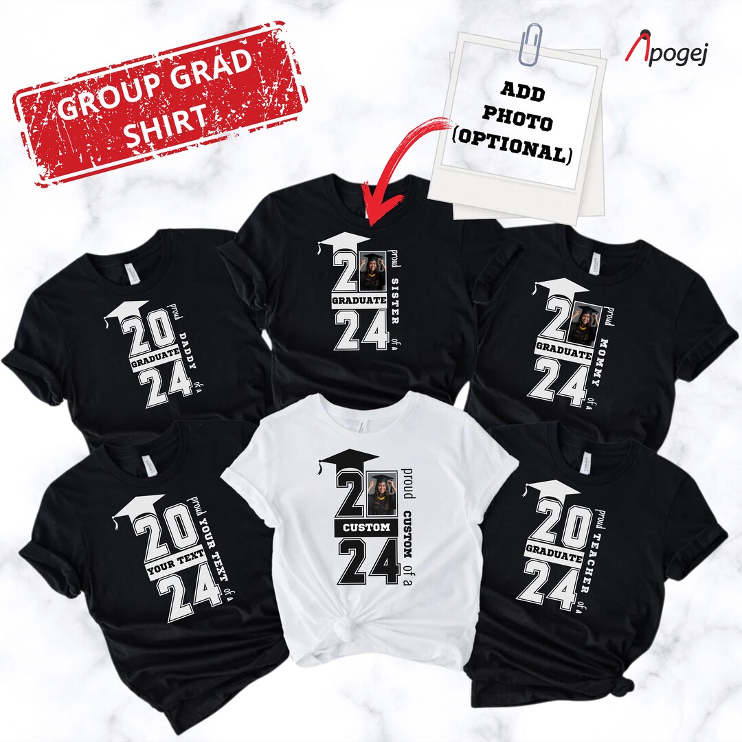 Graduation Photo Shirt Class of 2024 Customizable, Personalized ...