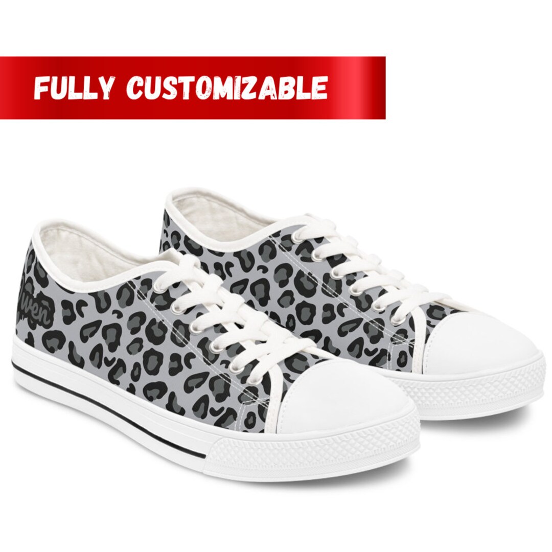 Customizable Low Top Sneakers, Personalized Name Sneakers, Unique Gift ...