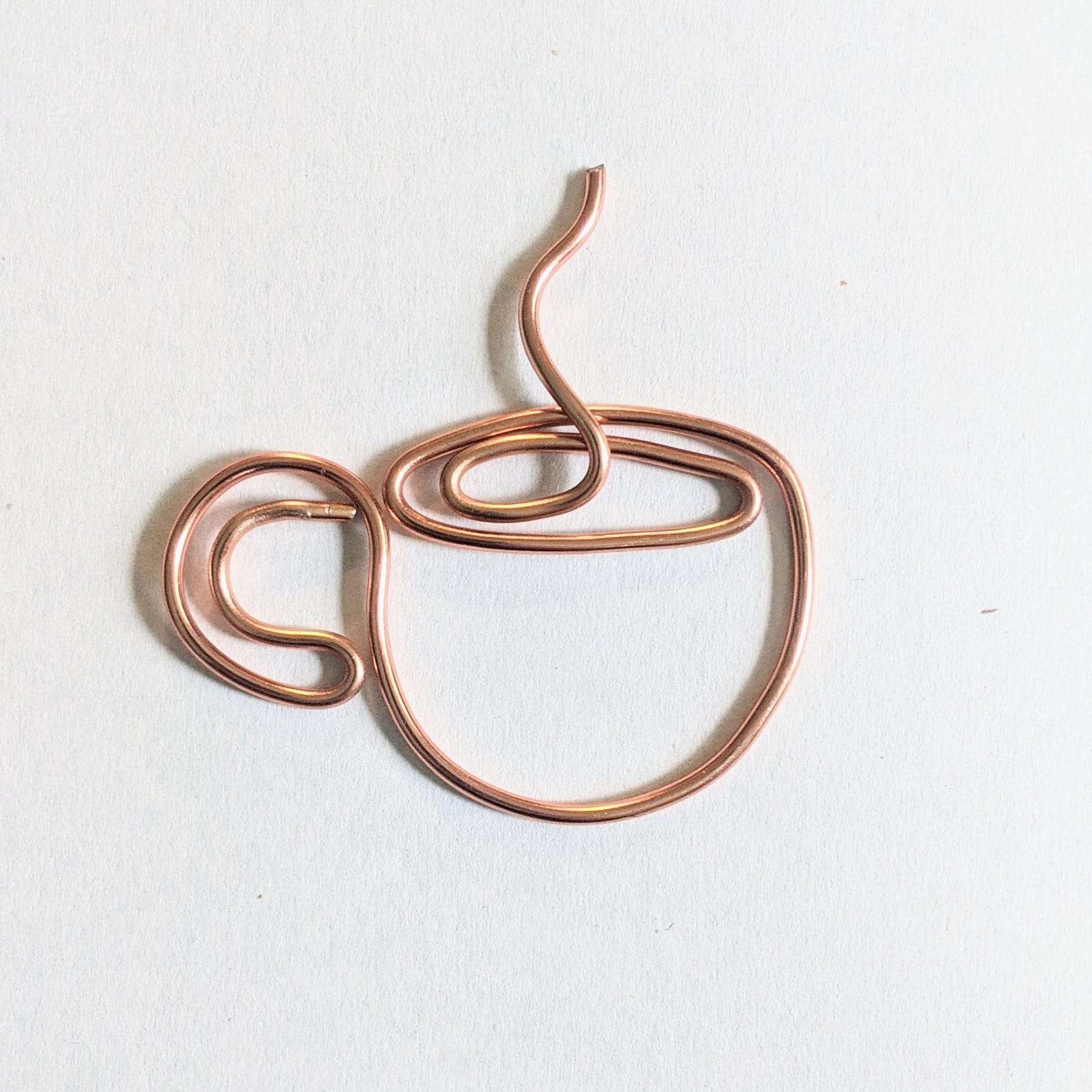 3D Wire Coffee Mug / Cup Copper Colored - Etsy