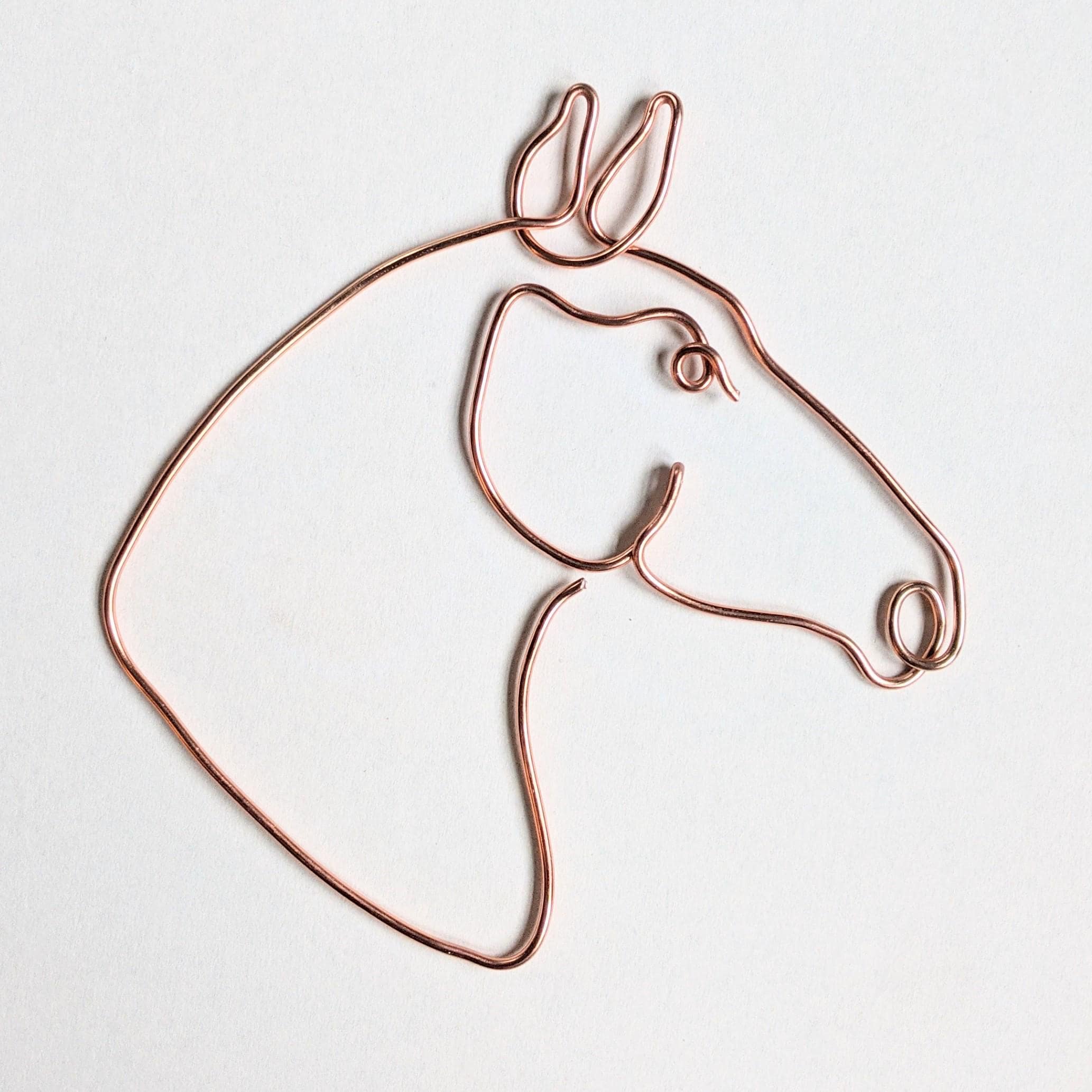 3D Wire Horse Head - Etsy