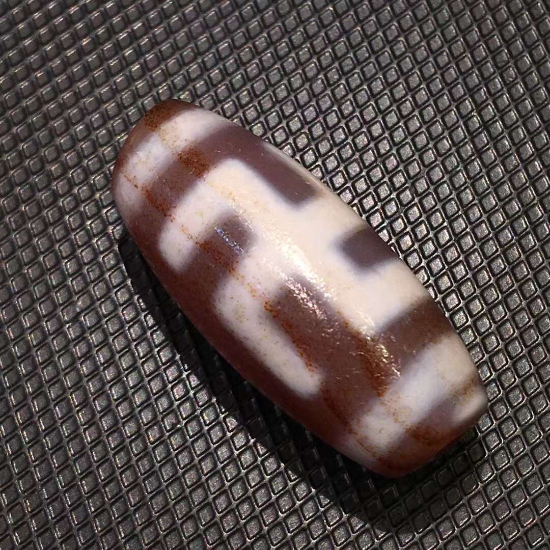 Handmade Tibetan Vintage, Swastika Dzi Bead, Tibetan Buddhism Amulet ...