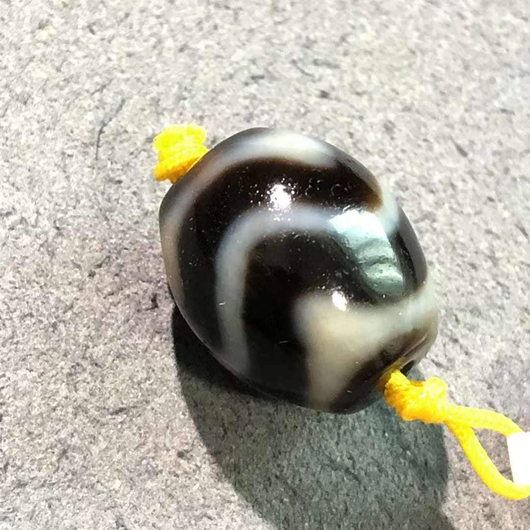 Handmade Original Tibetan,water Pattern Dzi Bead,tibetan Chung, Utmost ...
