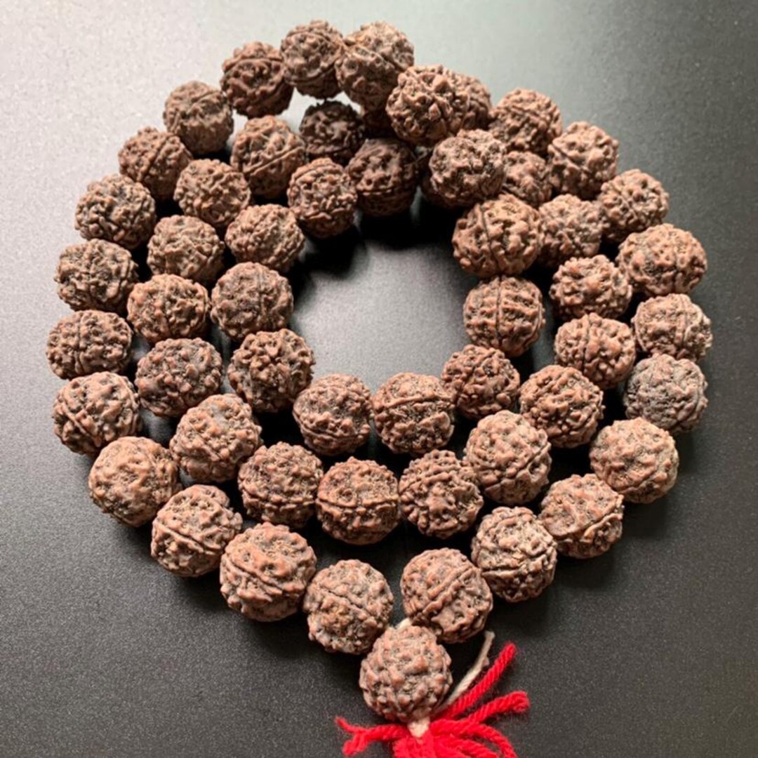 Nepal Made Antique Diamond Bodhi Stone Wooden Bracelet With 54 Prayer ...