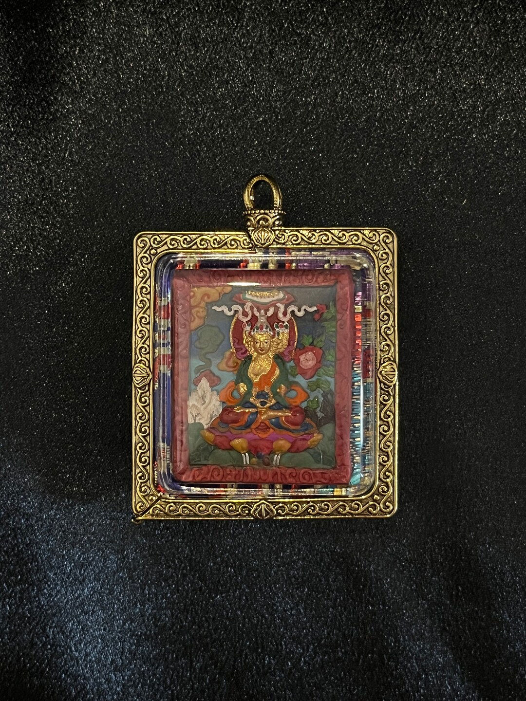 Premium Handmade Mahavairocana Tsatsa, Tibetan Tsatsa Pendant ...