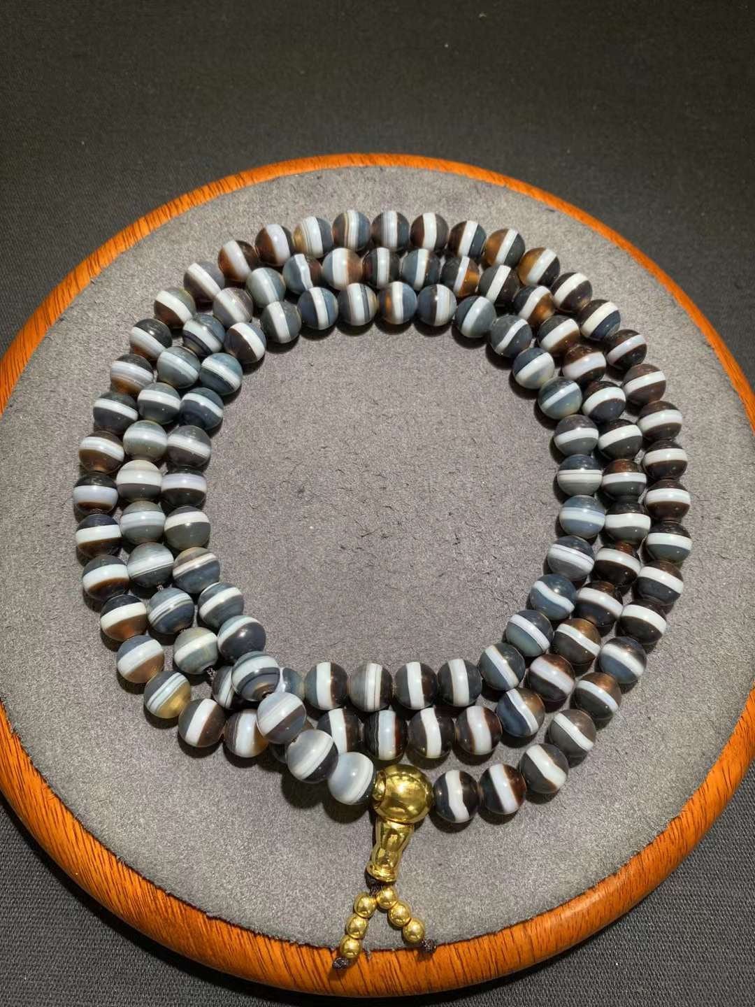 Handmade Original Tibetan,8mm Buddha Bead Necklace,tibetan Chung ...