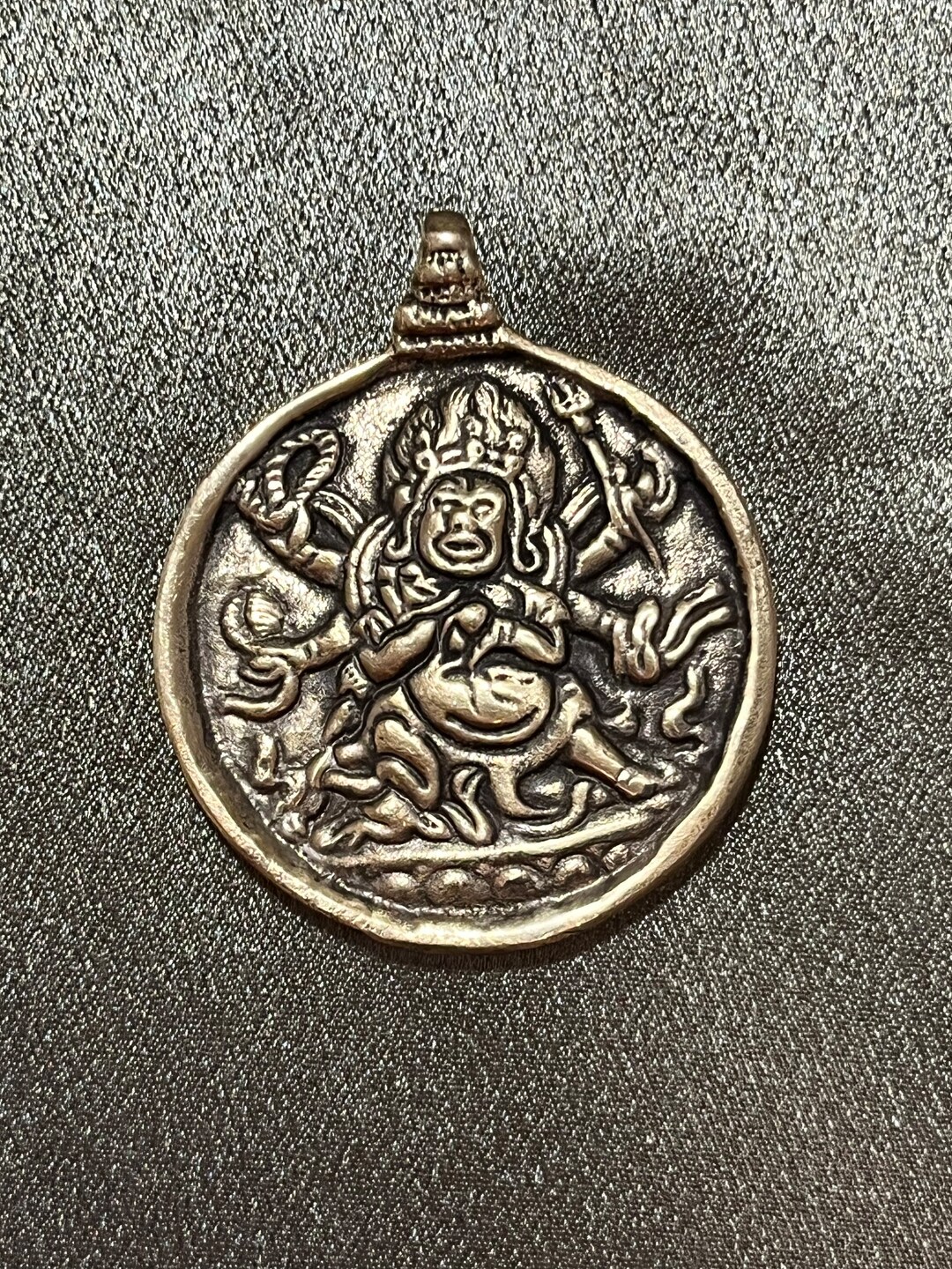 Handmade Tibetan Thokcha Talisman Triratna Yamantaka Pendant, Smasana ...