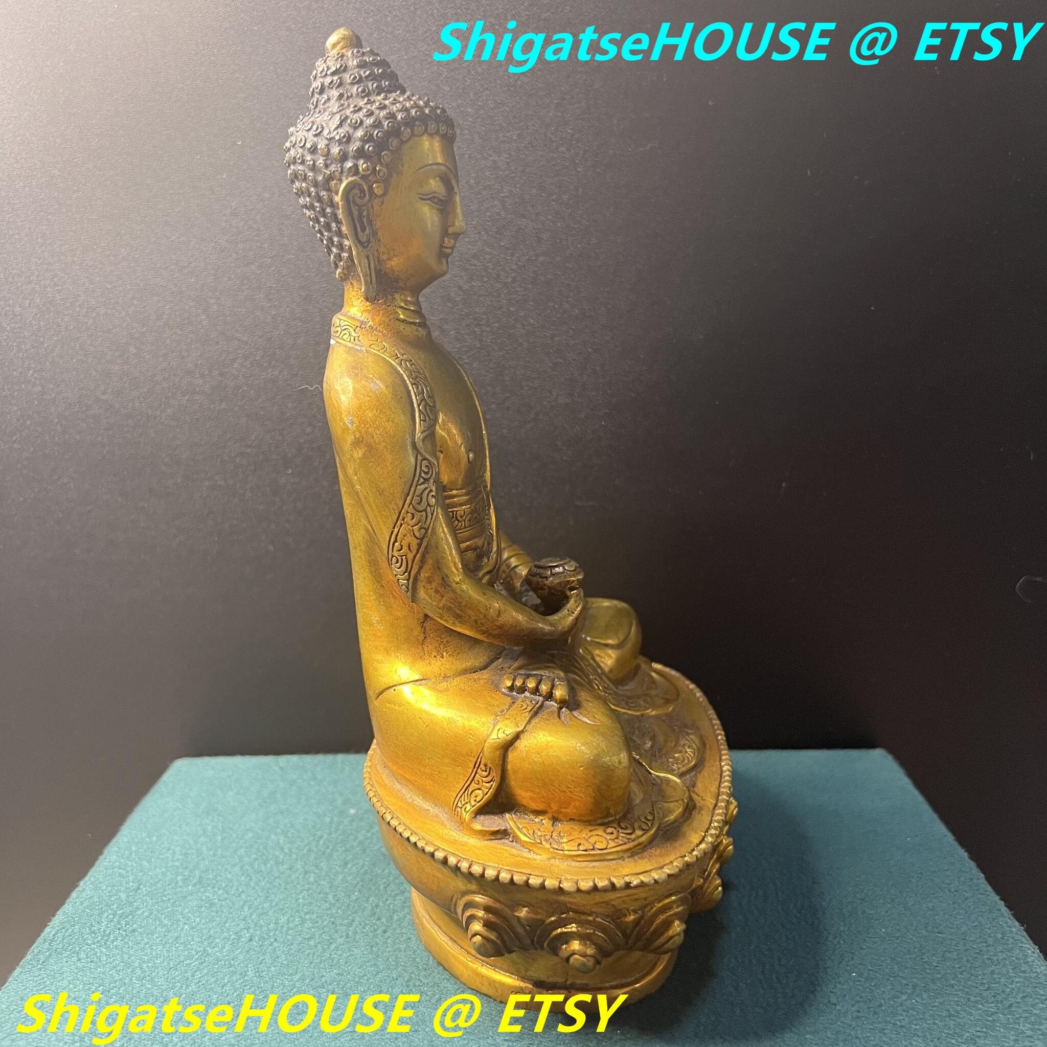 Original Vintage Tibetan Sakyamuni Buddha Sitting Statue - Etsy