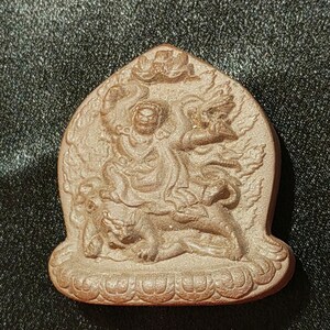 Original Handmade Wrathful Padmasambhava Tsatsa, Tibetan Clay Tsatsa ...