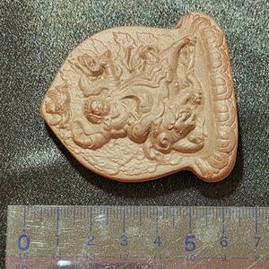 Original Handmade Wrathful Padmasambhava Tsatsa, Tibetan Clay Tsatsa ...